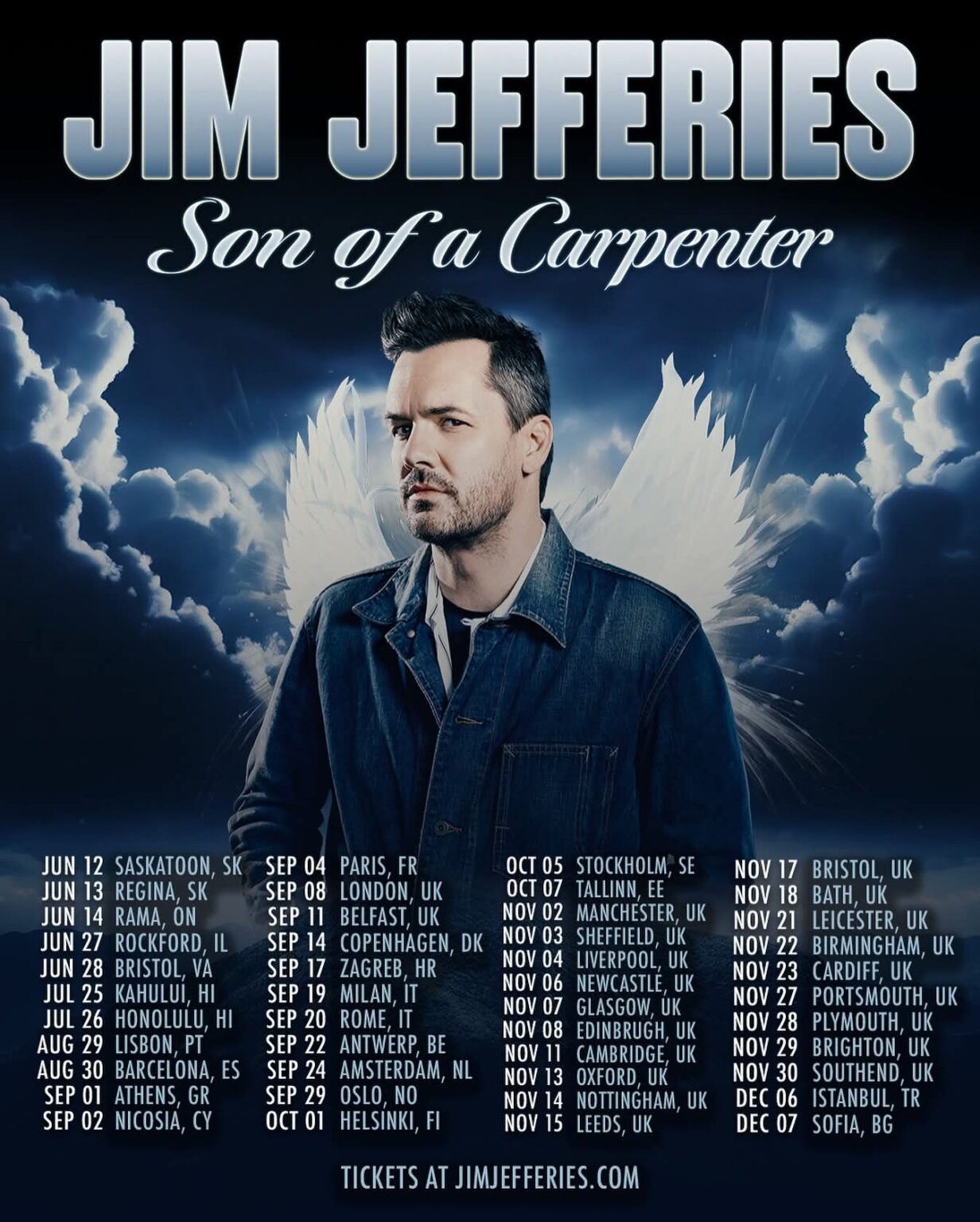 Jim Jefferies Announces ‘Son of a Carpenter’ World Tour - Hell on Earth ...